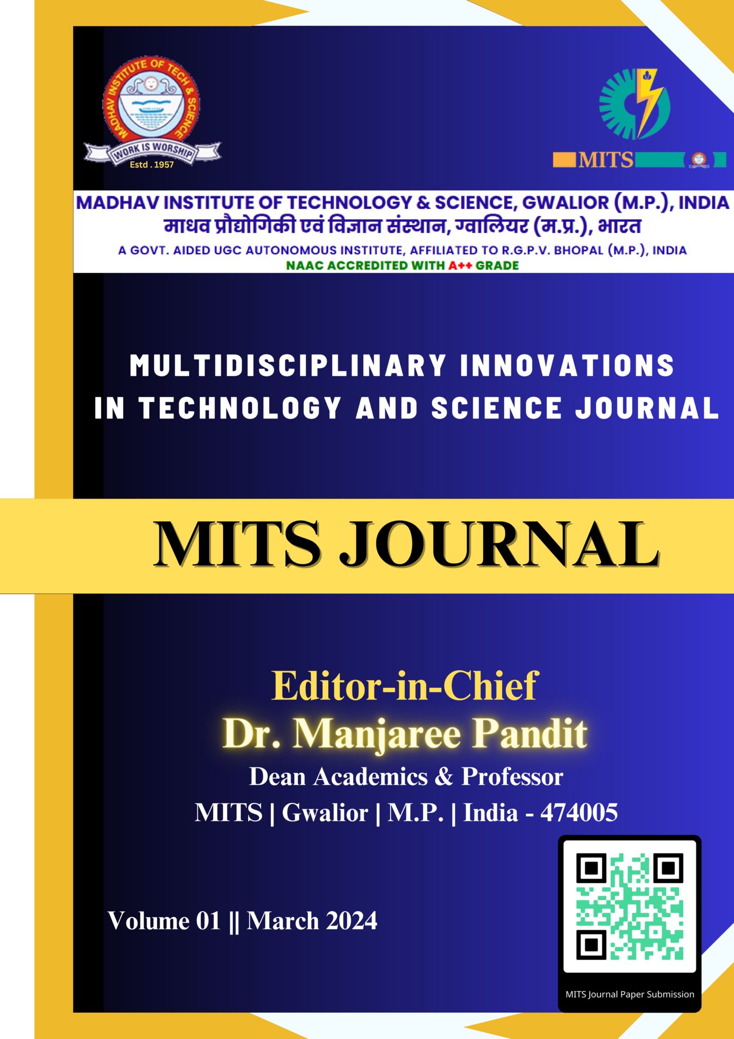 MITS Journal – Multidisciplinary Innovations in Technology and Science ...